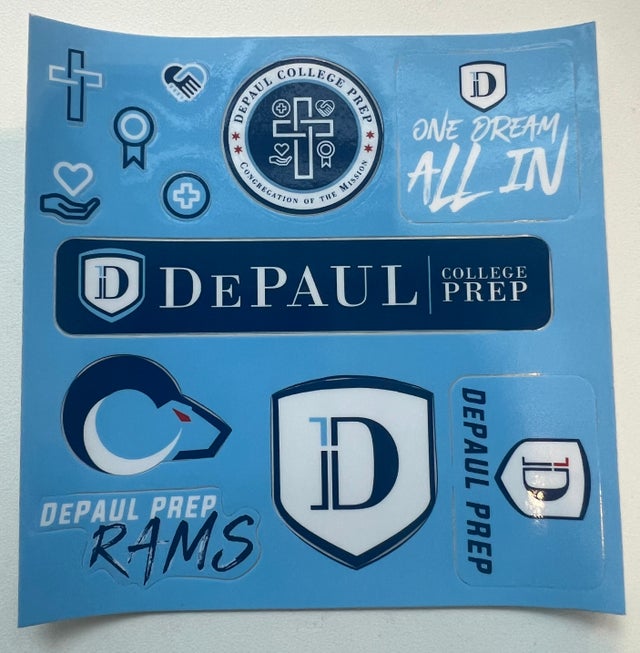 DePaul Prep Sticker Sheet